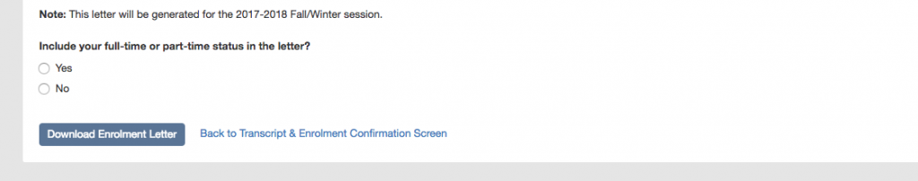 Generate a Confirmation of Enrolment letter on ACORN | ACORN Help