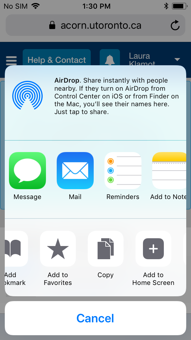 Add ACORN to Your Phone’s Home Screen | ACORN Help