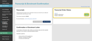 Order Official Transcripts | ACORN Help